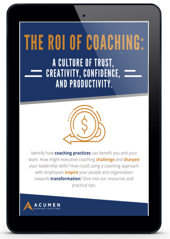 The ROI of Coaching ebook | Acumen