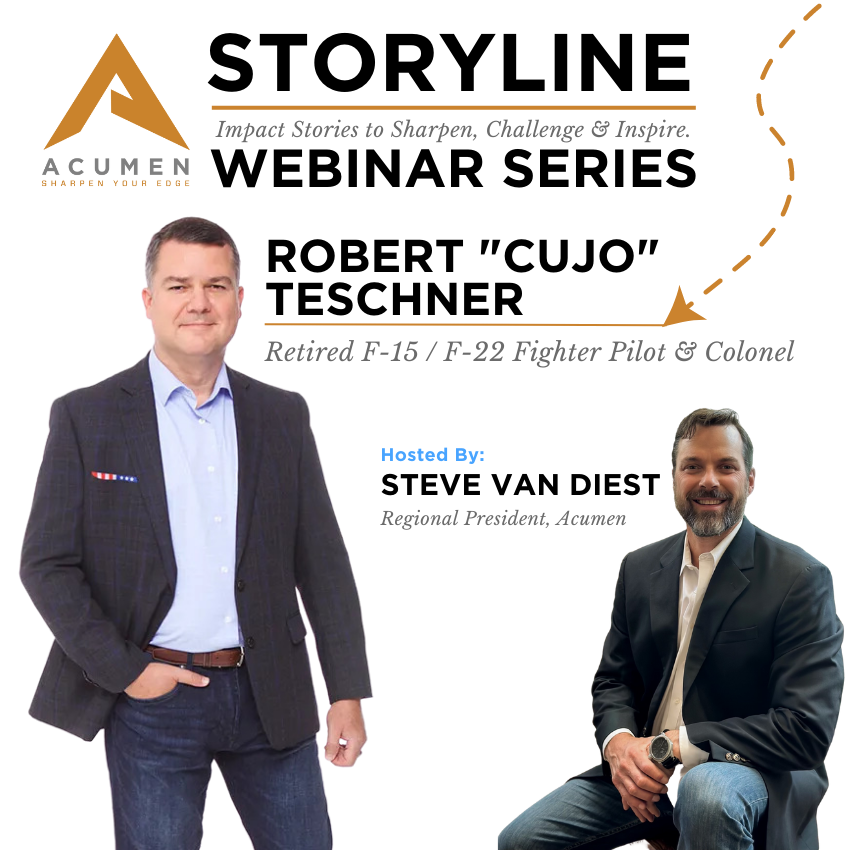 Setting Your Sights on Purpose | Robert “Cujo” Teschner | Acumen ...